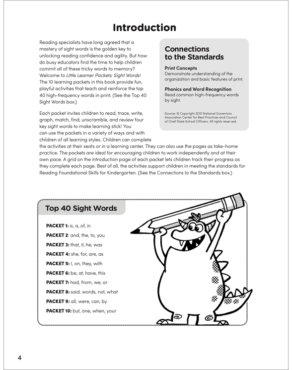 Little Learner Packets: Sight Words by Violet Findley