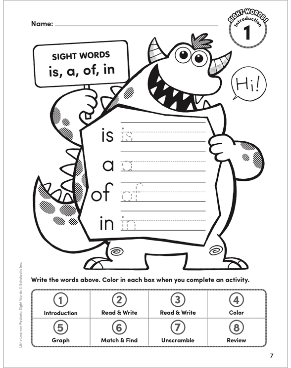 Little Learner Packets: Sight Words by Violet Findley