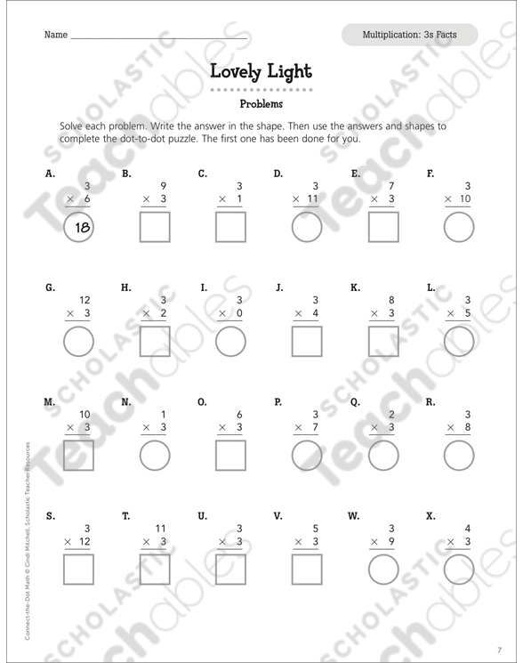 Multiplication Facts 0-12 Grade 4 Differentiation Pack by