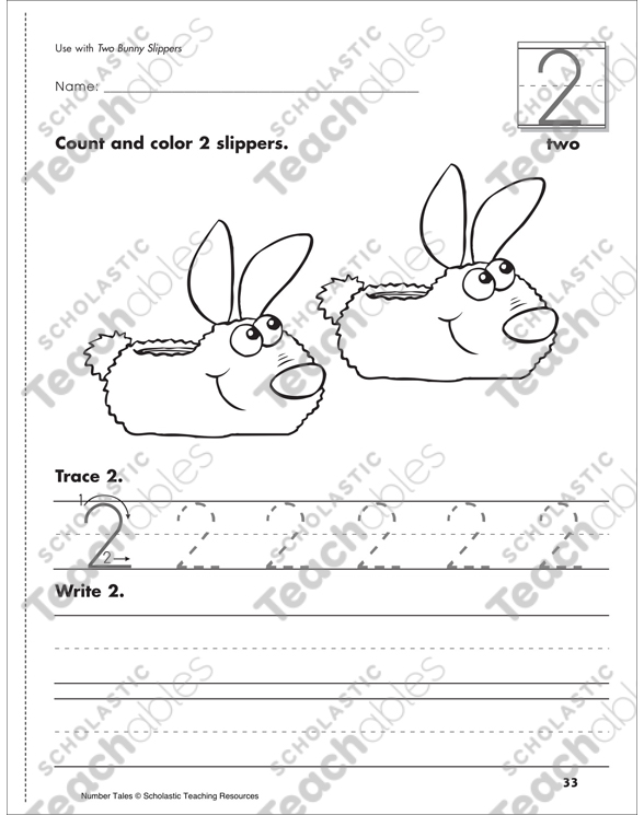 Two Bunny Slippers: Number Tales Mini-Book & More by