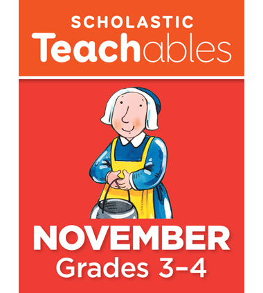 November Grades 3-4 Printable Packet by
