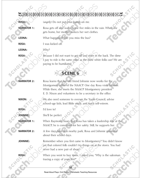 Rosa Parks: Read-Aloud Play, Civil Rights by