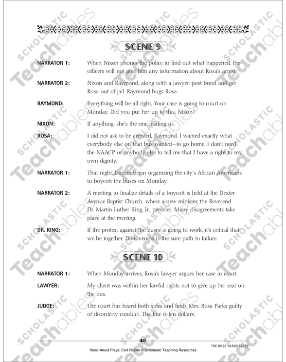 Rosa Parks: Read-Aloud Play, Civil Rights by