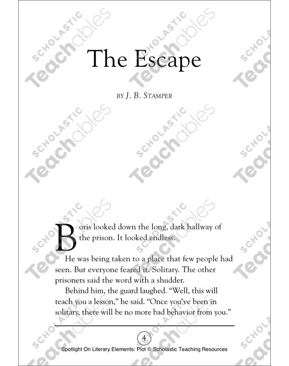 The Escape by J. B.. Stamper (Plot): Spotlight On Literary Elements by