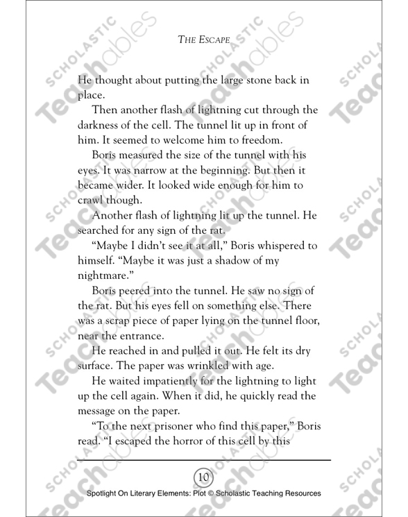 The Escape by J. B.. Stamper (Plot): Spotlight On Literary Elements by