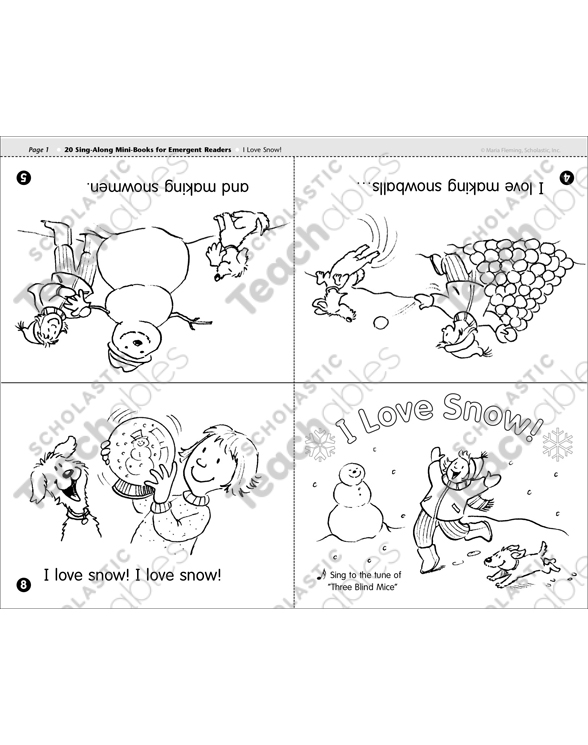 I Love Snow!: Sing-Along Mini-Book by