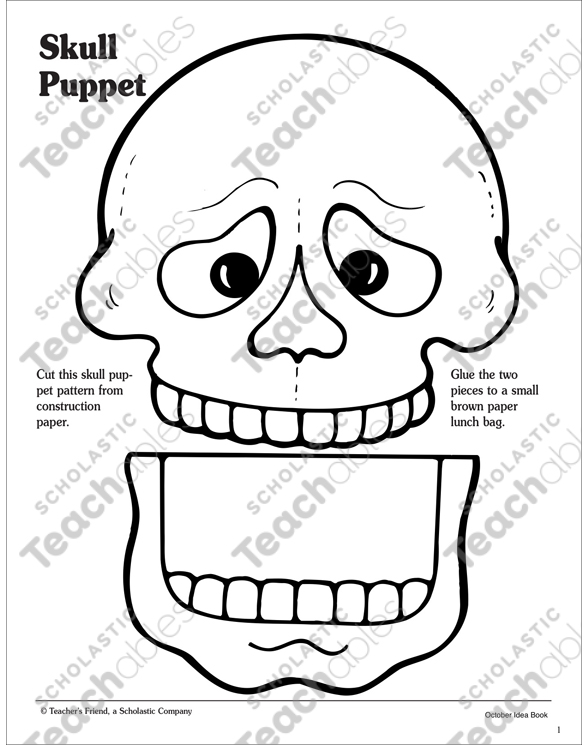 Skull Puppet Pattern by