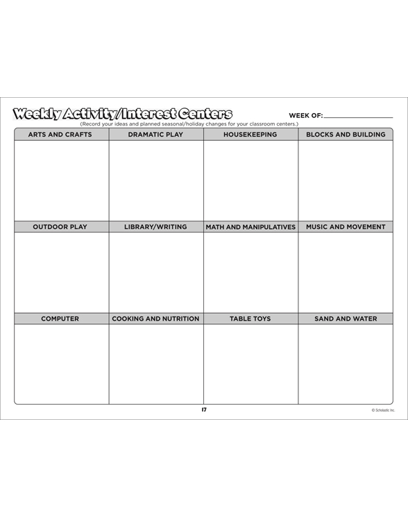 The Daily Plan Book For Preschool 2nd Edition By