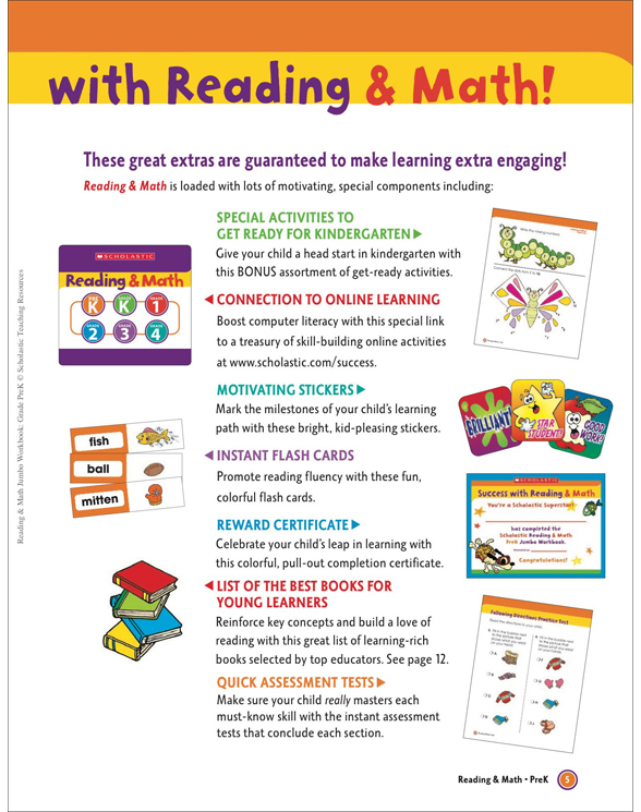 Reading & Math Jumbo Workbook: Grade PreK by Virginia Dooley