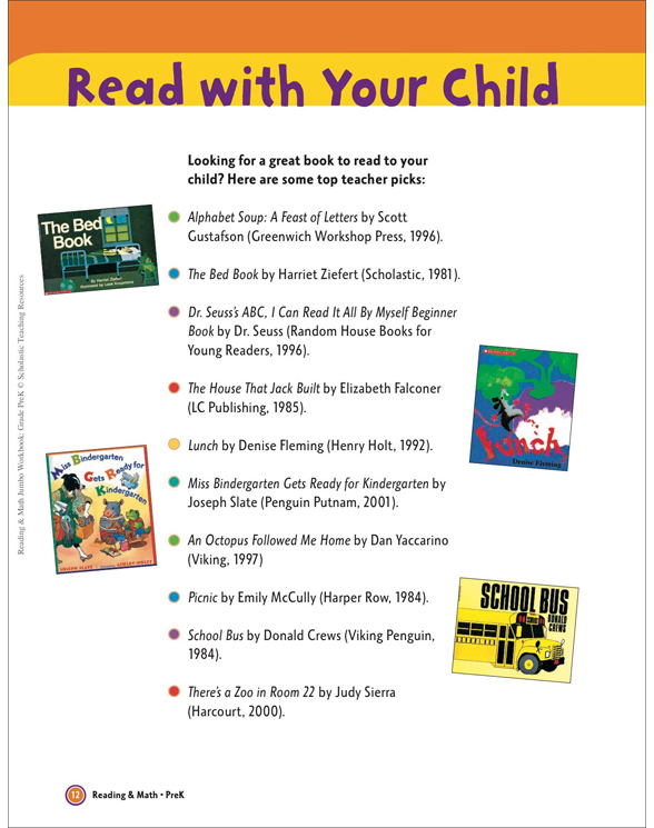 Reading & Math Jumbo Workbook: Grade PreK by Virginia Dooley