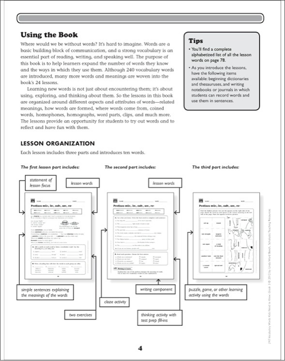 240 Vocabulary Words Kids Need to Know: Grade 3 by Linda Ward Beech