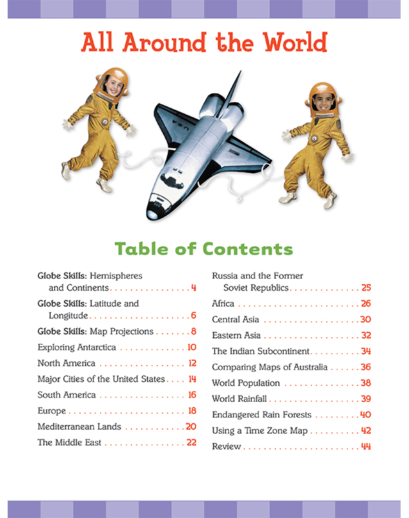 Map Skills for Today: All Around the World by