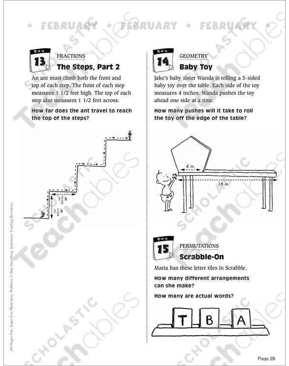 February Grades 3-4 Printable Packet by
