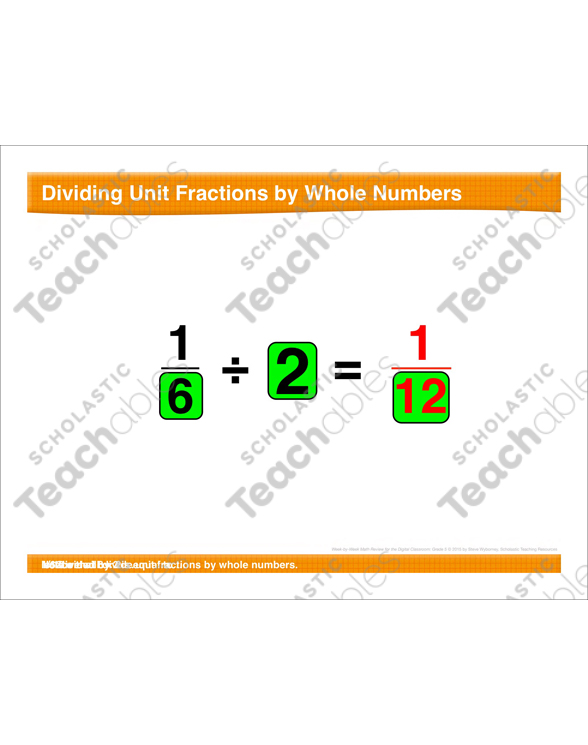 Math Review: Unit Fractions, Ordered Pairs, Subtract Decimals, Volume by