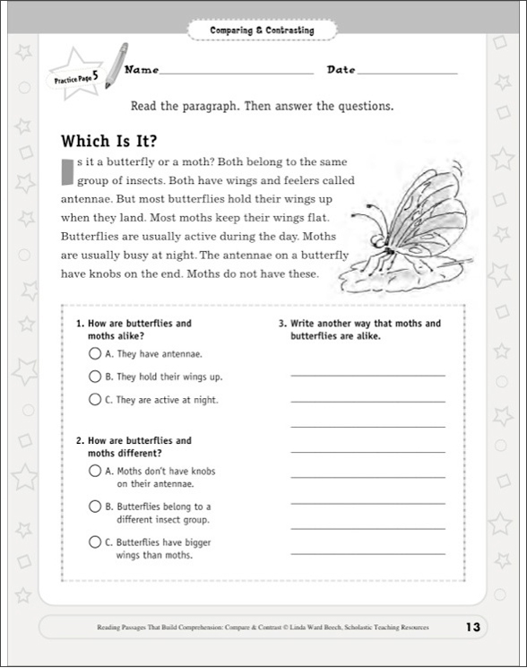 Reading Passages That Build Comprehension: Compare & Contrast by Linda ...