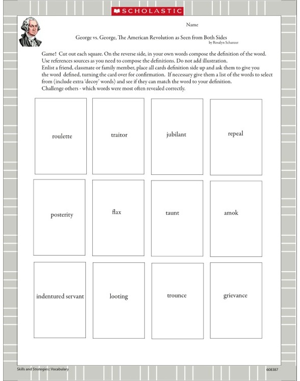 George vs. George by Rosalyn Schanzer