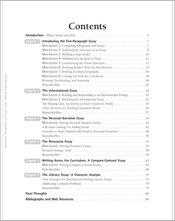 Mastering the 5-Paragraph Essay by Susan Van Zile