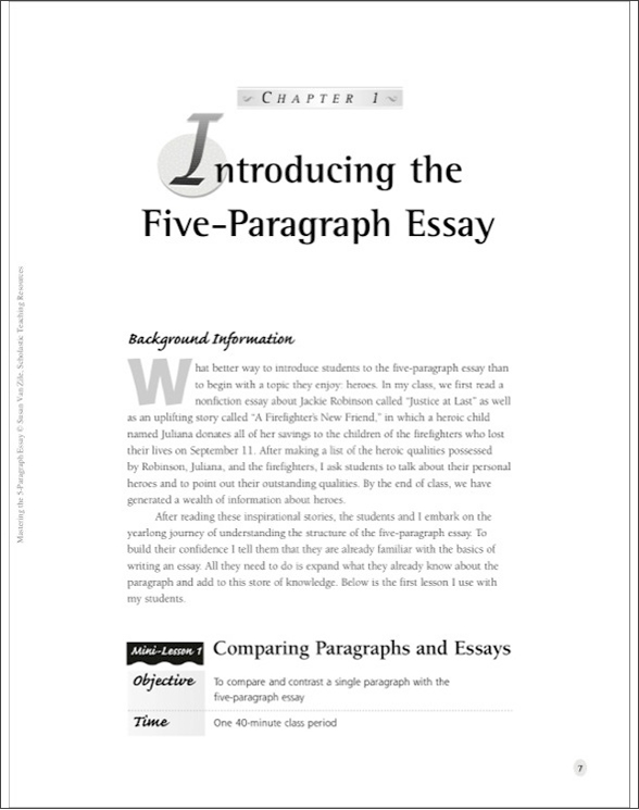 Mastering the 5-Paragraph Essay by Susan Van Zile