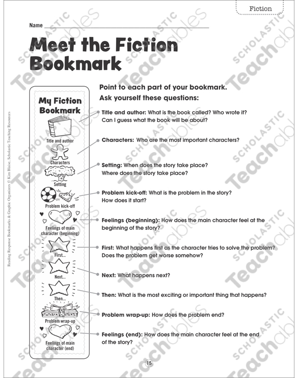 Solving the Problem: Reading Response Bookmark & Graphic Organizer by