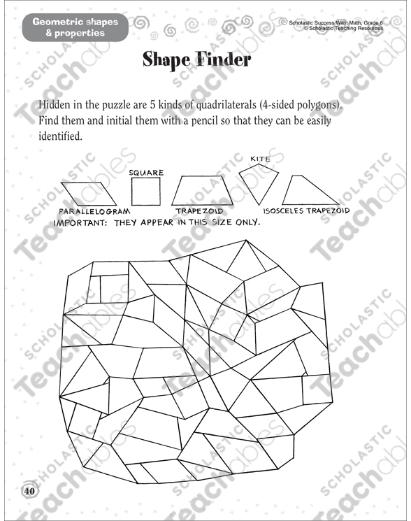 Shape Finder (Geometric Shapes & Properties): Scholastic Success With ...