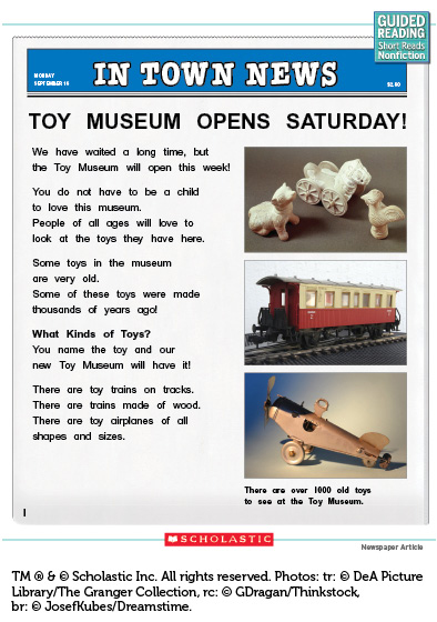 Guided Reading Short Reads Nonfiction Grade 2 (Levels E-N) by