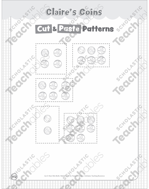 Claire's Coins (Money): Cut & Paste Mini-Book by