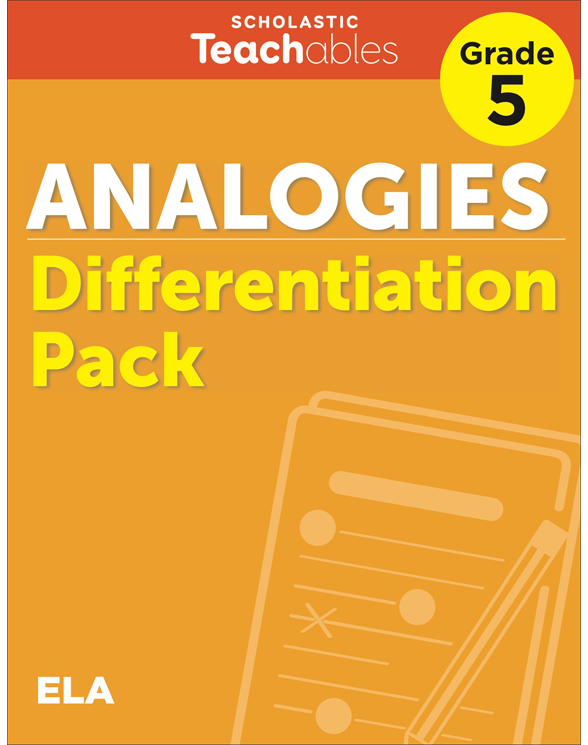 Analogies Grade 5 Differentiation Pack by