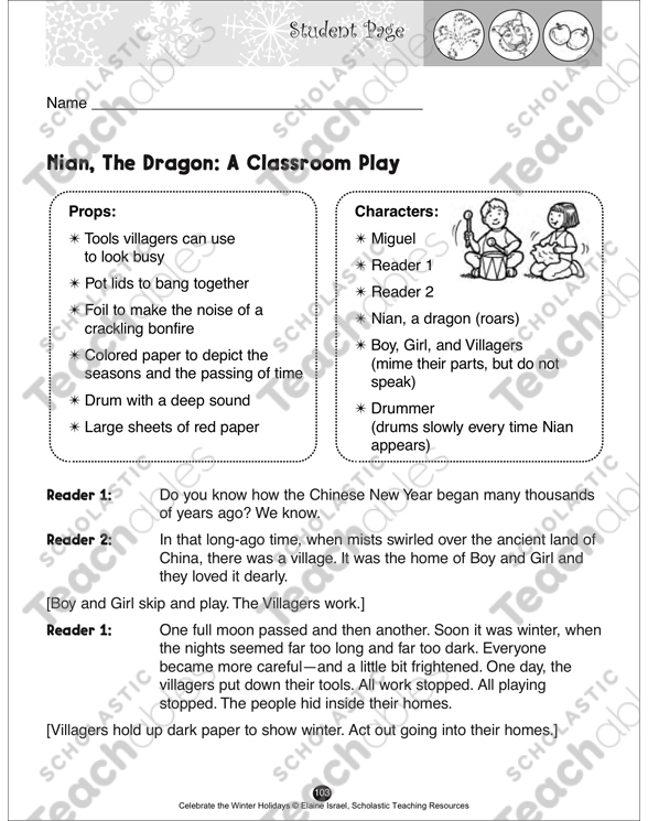 Chinese New Year: A Winter Holidays Unit by