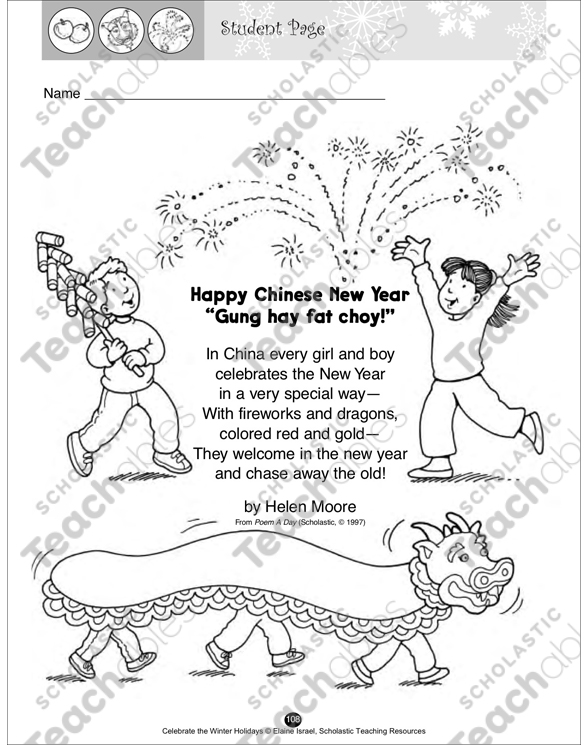 Chinese New Year: A Winter Holidays Unit by