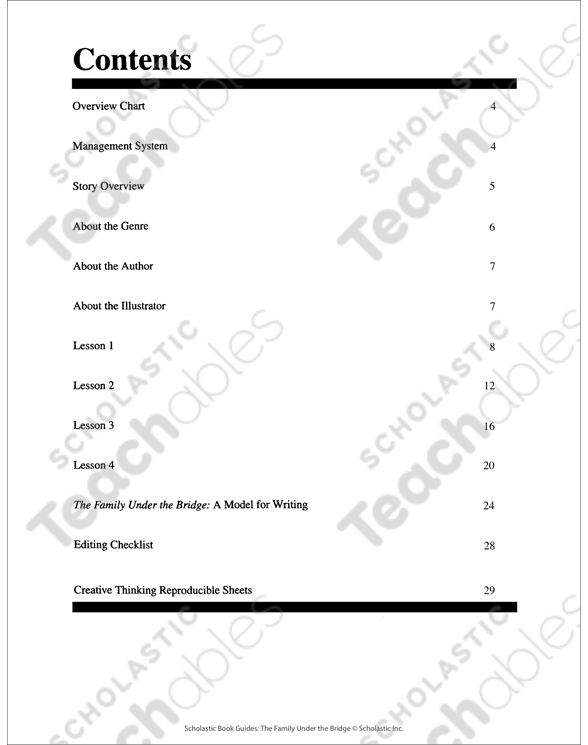 Book Guide: The Family Under the Bridge by