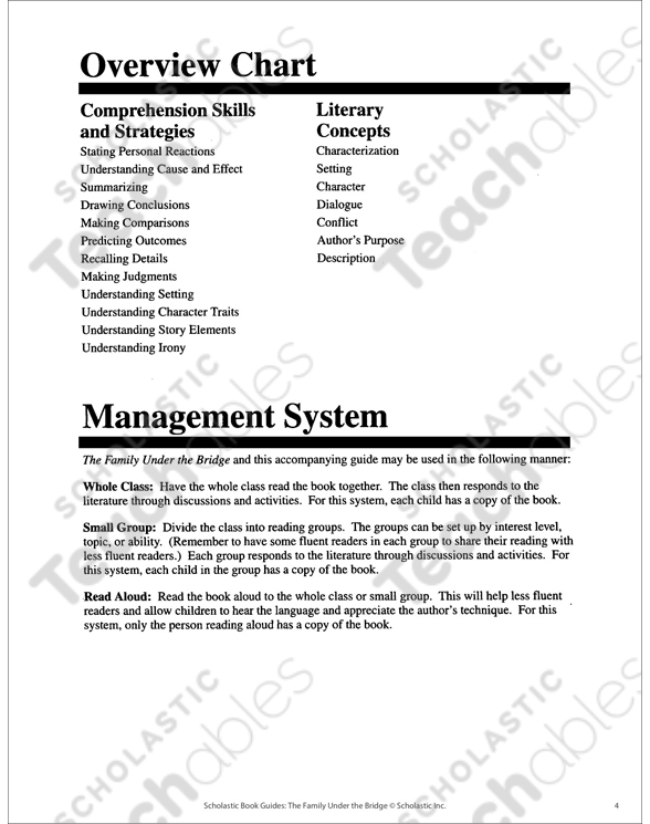 Book Guide: The Family Under the Bridge by