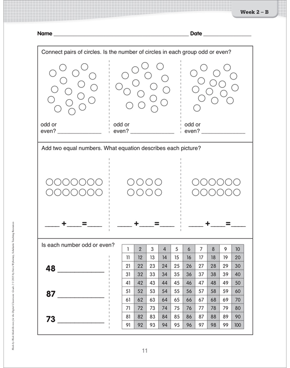 Week-by-Week Math Review for the Digital Classroom: Grade 2 by Steve ...
