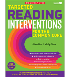 Targeted Reading Interventions for the Common Core: Grades K-3 by Diana ...