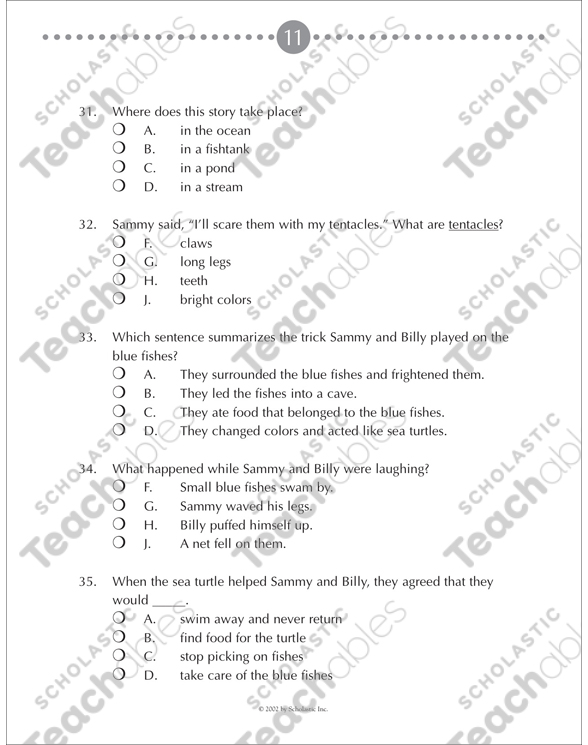 Reading Placement Tests: Third Grade by
