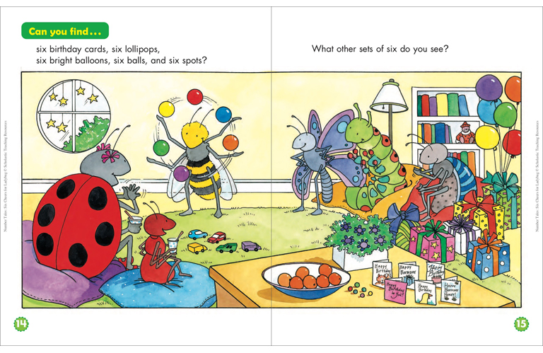 Number Tales: Six Cheers for Ladybug by Maria Fleming