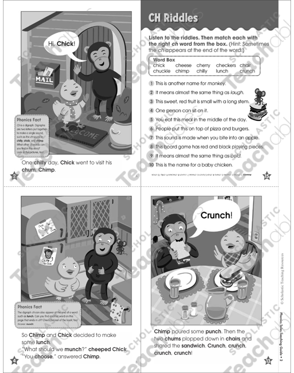 Chimp and Chick's Lunch (ch): Phonics Tales Mini-Book by