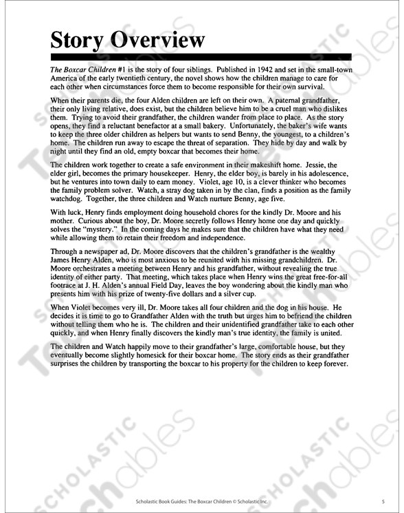 Book Guide: The Boxcar Children by