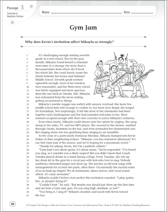 25 Complex Text Passages to Meet the Common Core: Literature and ...