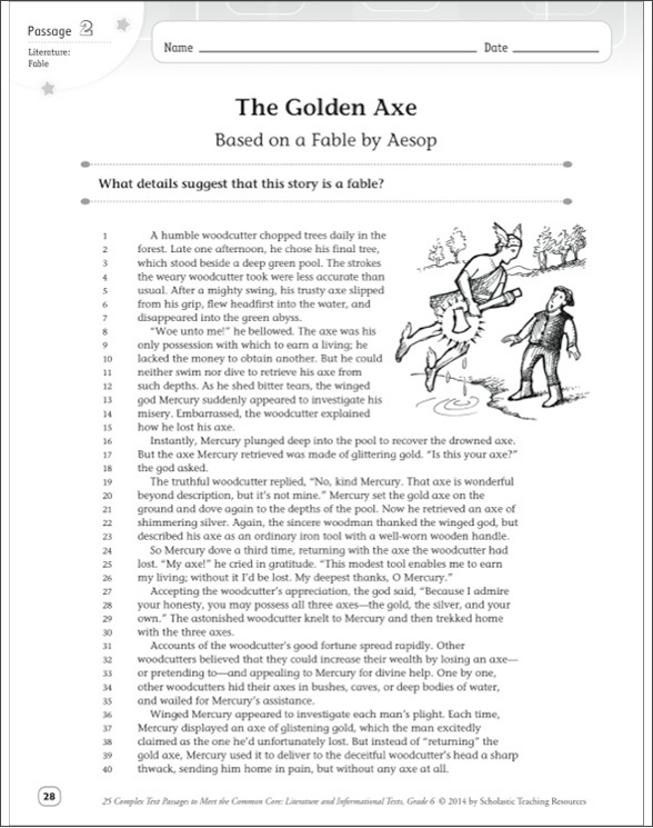 25 Complex Text Passages to Meet the Common Core: Literature and ...