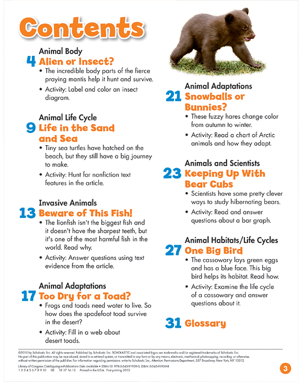 Scholastic News Science Reader: Amazing Animals by