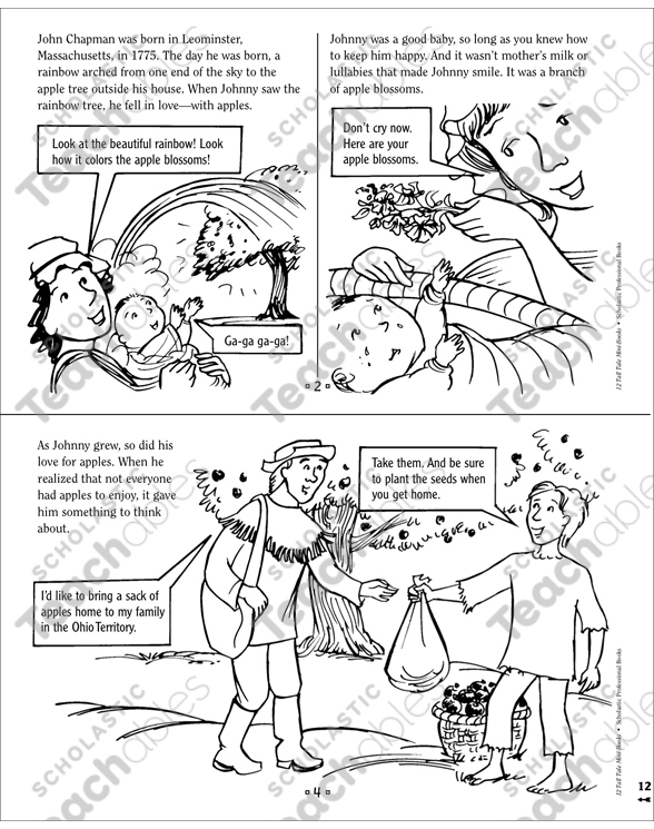 Johnny Appleseed: Tall Tale Mini-Book by