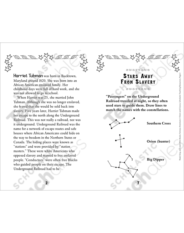 Harriet Tubman: Famous American Mini-Book by