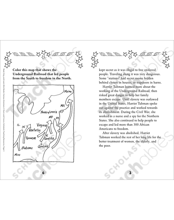 Harriet Tubman: Famous American Mini-Book by