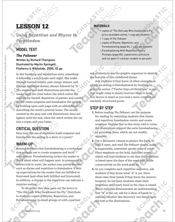 Foreshadowing: Using Picture Books to Teach Literary Elements by