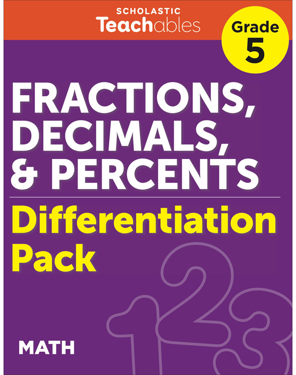 Fractions, Decimals, & Percents Grade 5 Differentiation Pack by